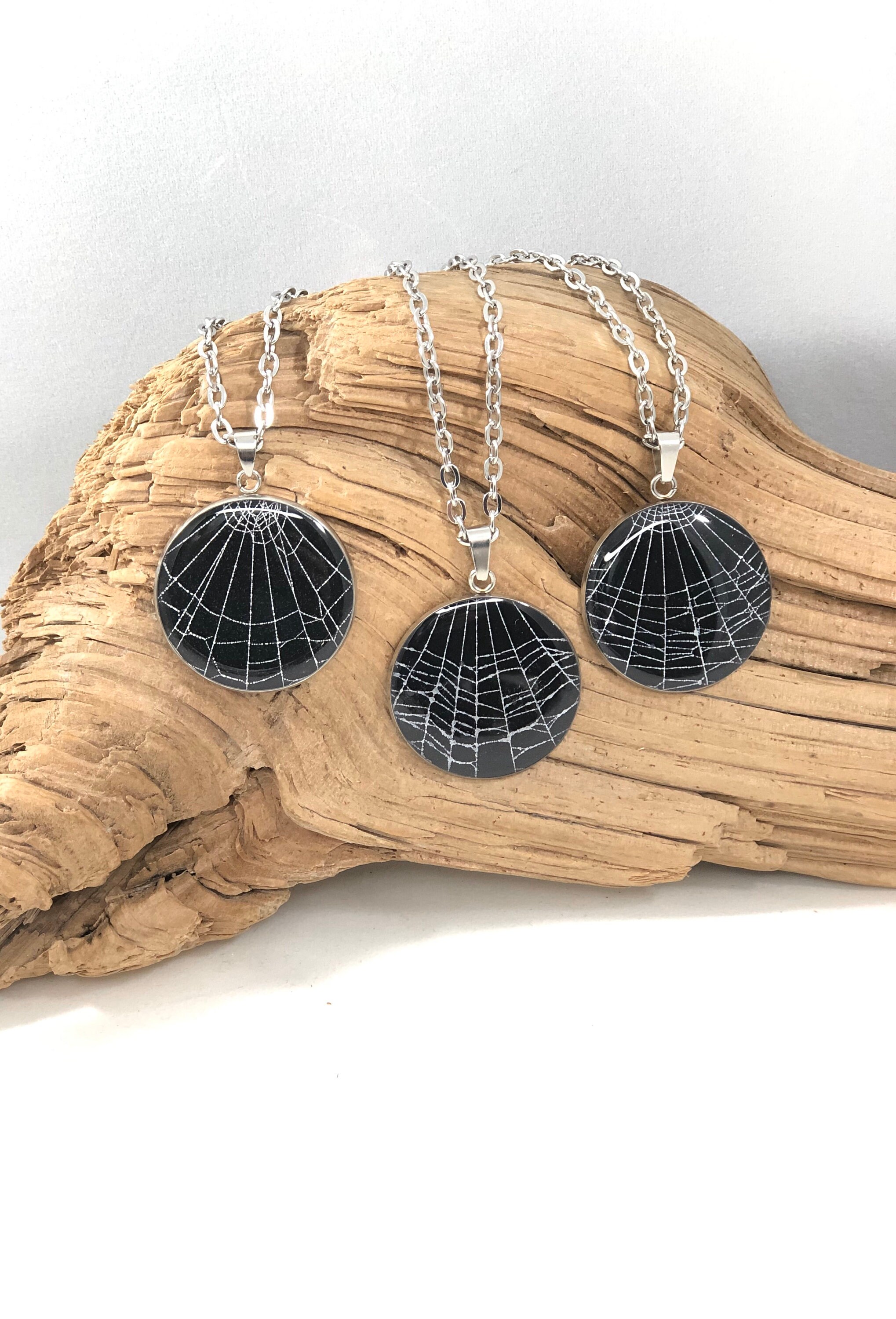 Spider Web Necklace, Spider Web Pendant, Spider Web Jewelry, Jewelry ...