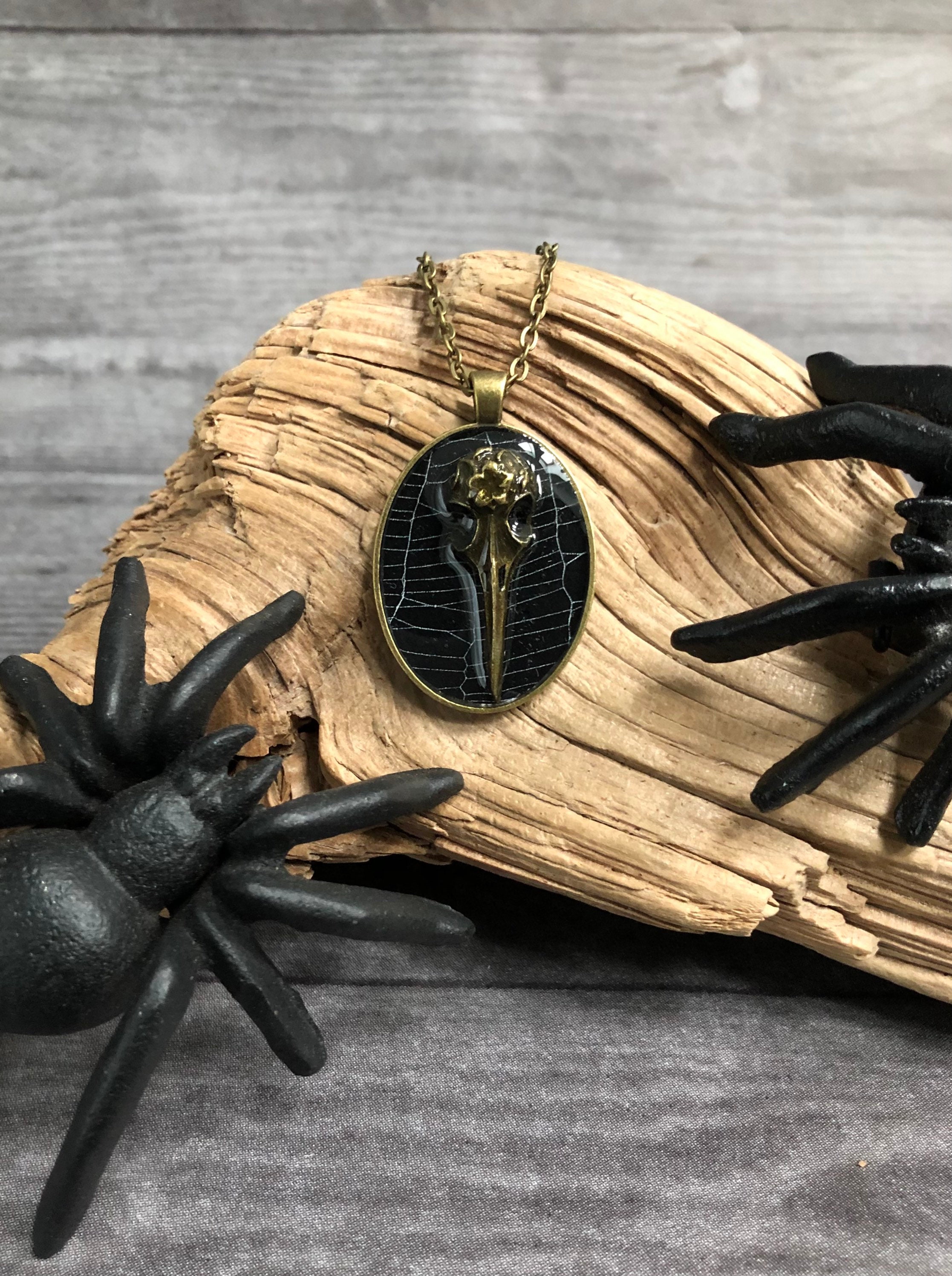 Spider Web Necklace, Spider Web Pendant, Spider Web Jewelry, Real ...