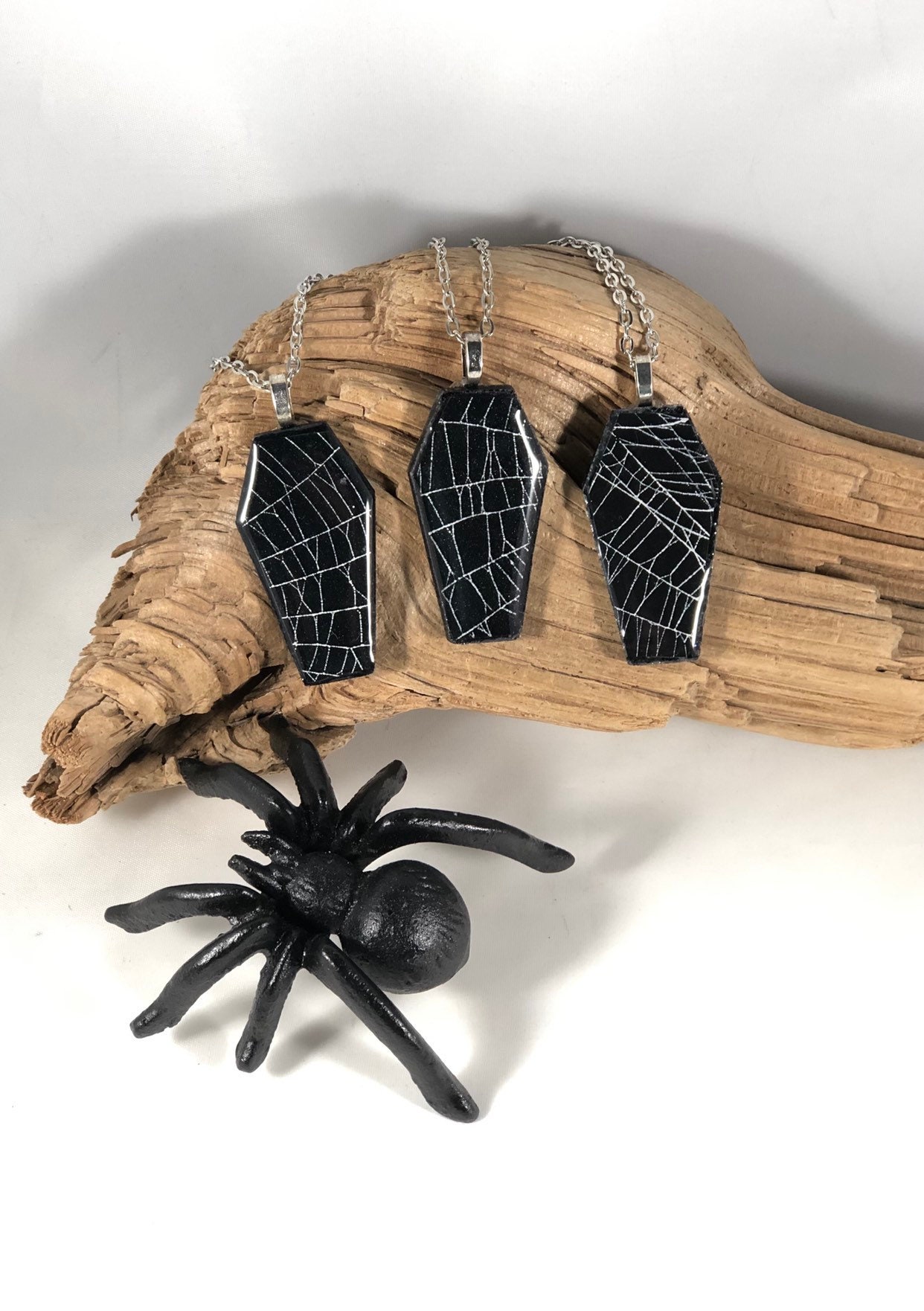 Coffin Jewelry, Real Spider Web, Spider Web Jewelry, Spider Web ...