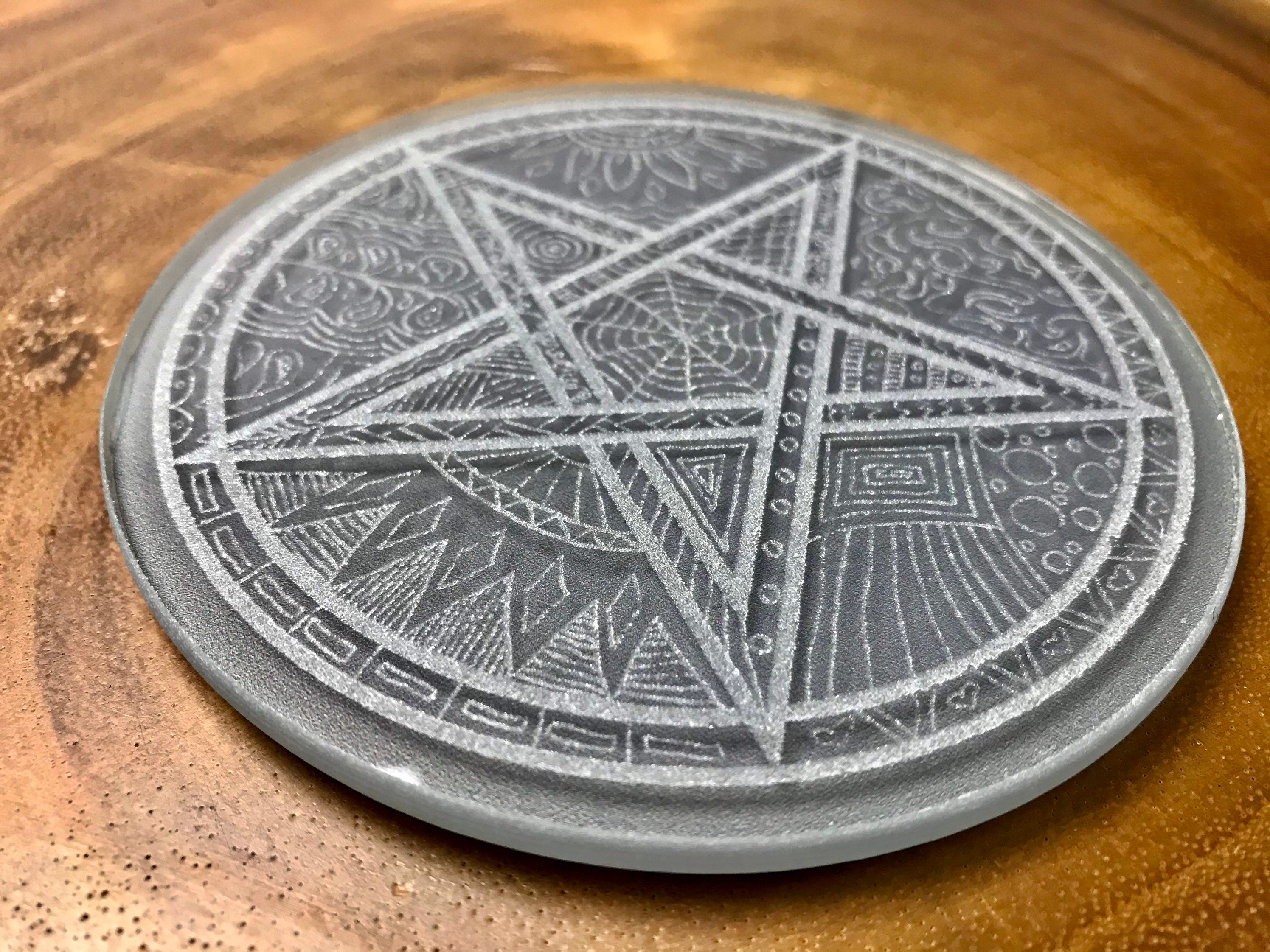 Altar Tile Pentagram Witchcraft Altar Pagan Altar - Etsy