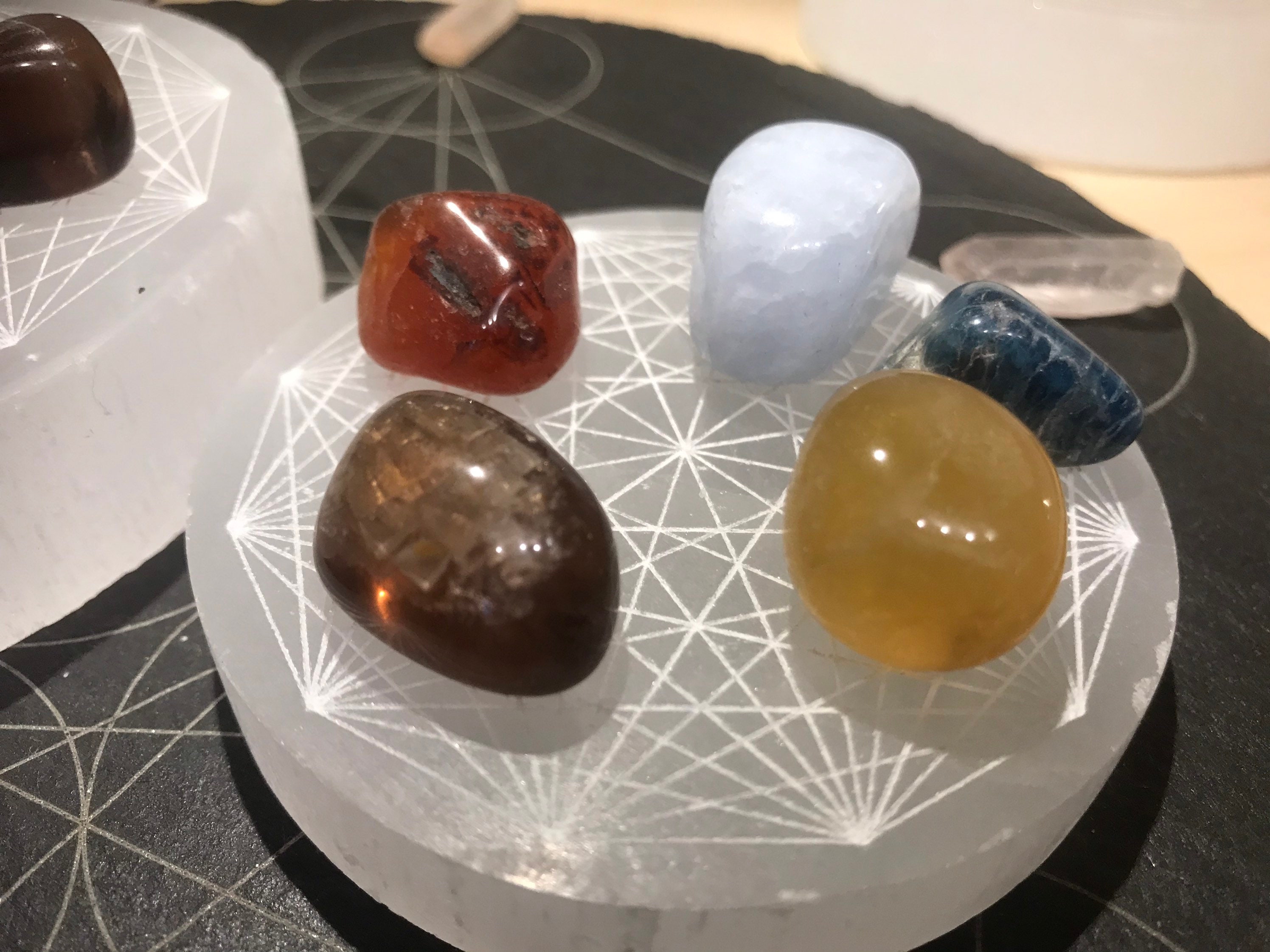 Tesseract Crystal Grid Charging Plate Sacred Geometry | Etsy