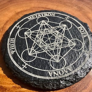 Archangel Metatron Sigil Engraved Onto Natural Slate - Etsy UK