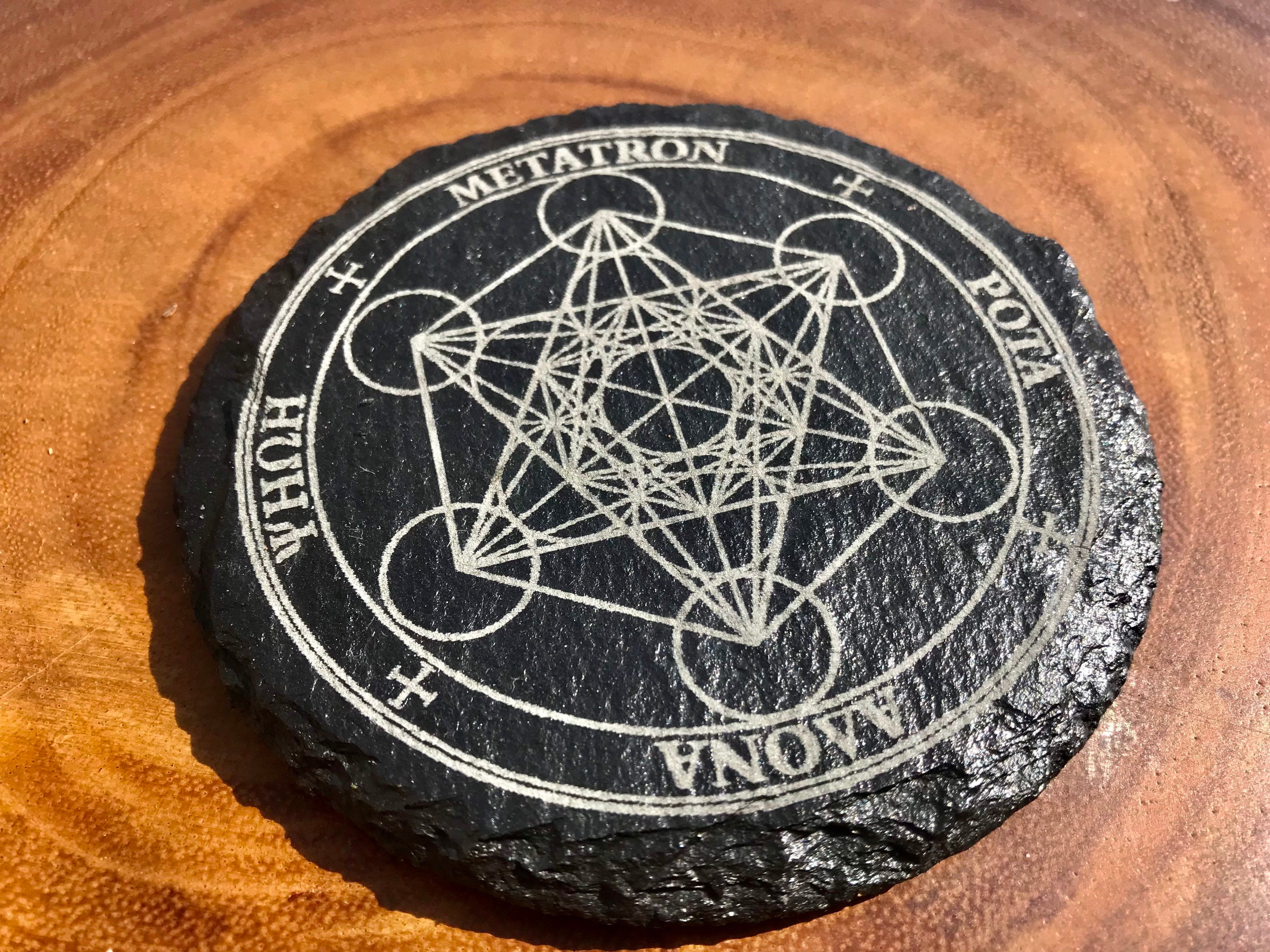 Archangel Metatron Sigil Engraved Onto Natural Slate - Etsy UK