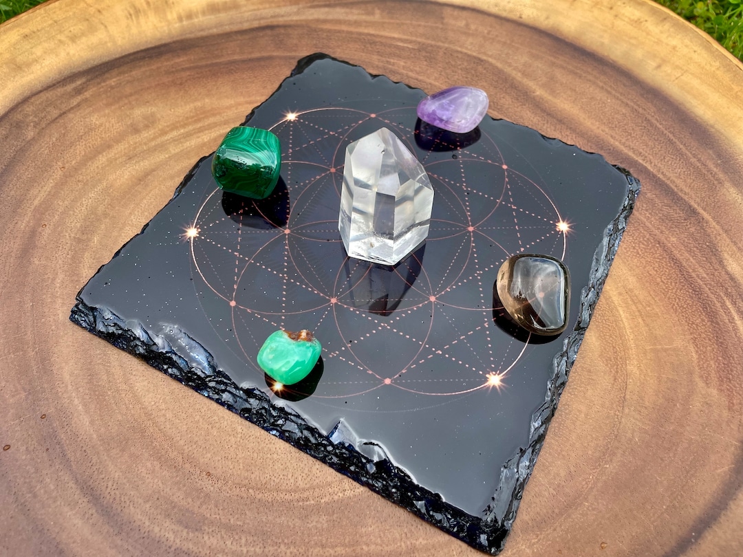 Combined Flower of Life and Seed of Life - Crystal Grid - Sacred ...