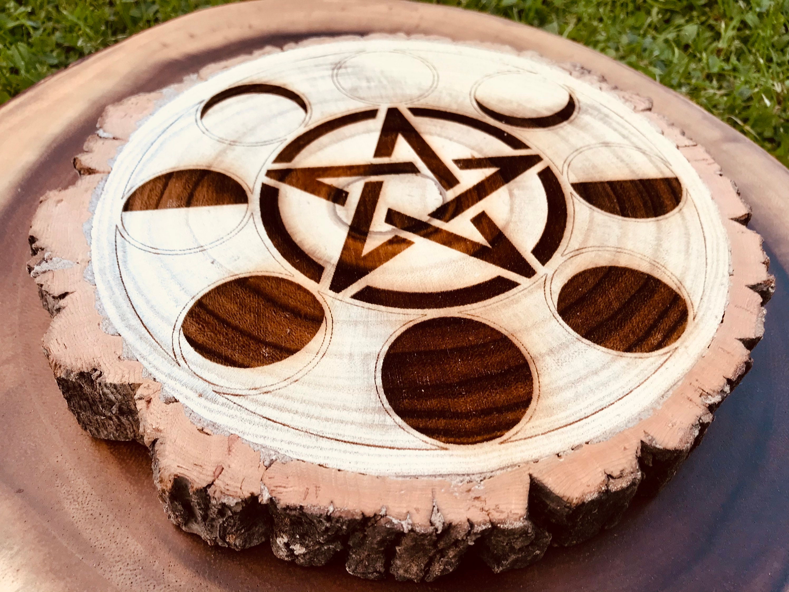 Altar Tile Pentagram Witchcraft Altar Pagan Altar - Etsy