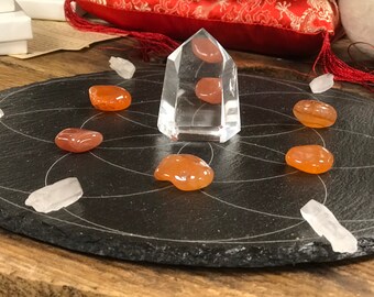 Slate Crystal Grid - Etsy