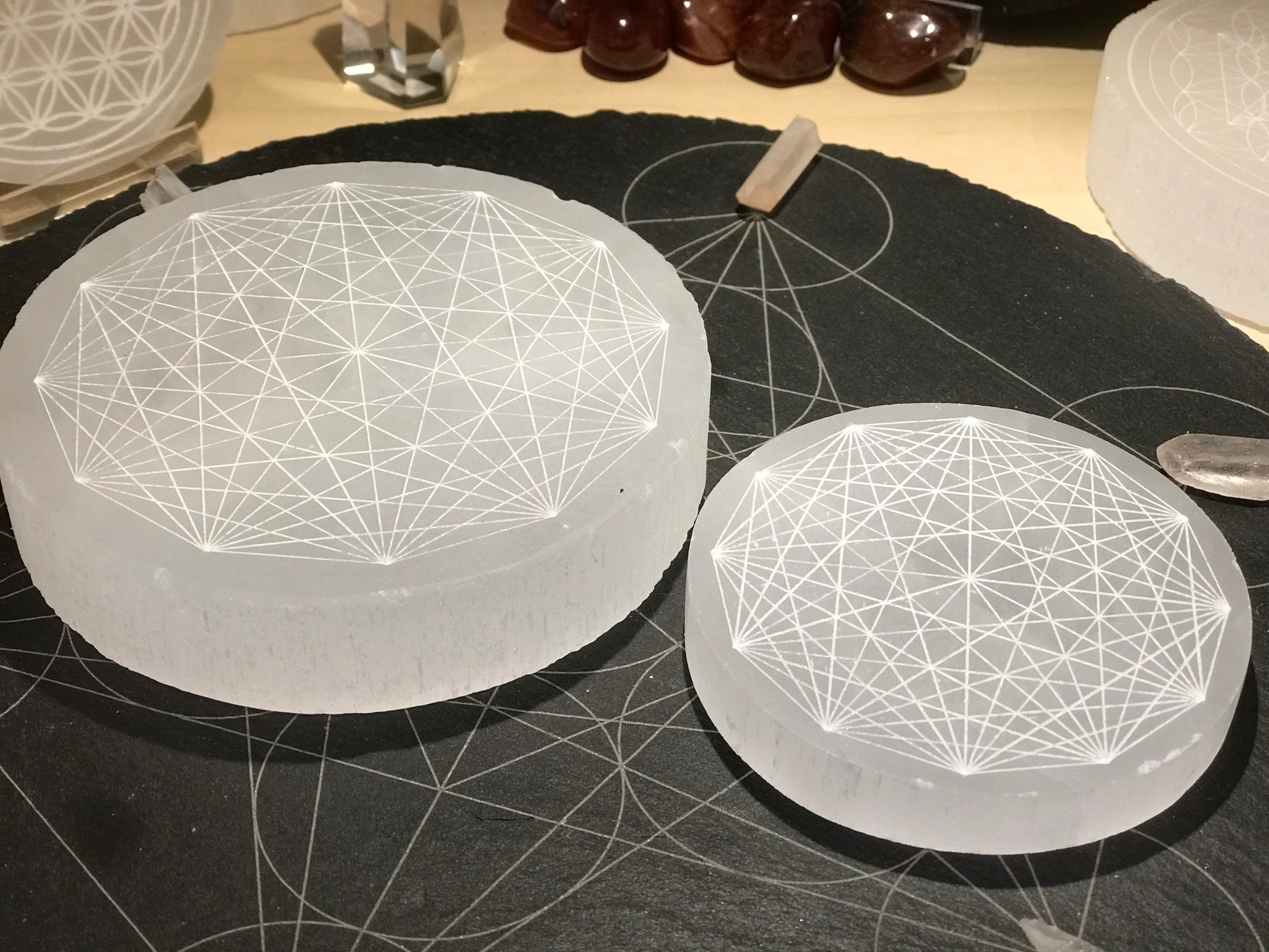 Tesseract Crystal Grid Charging Plate Sacred Geometry | Etsy