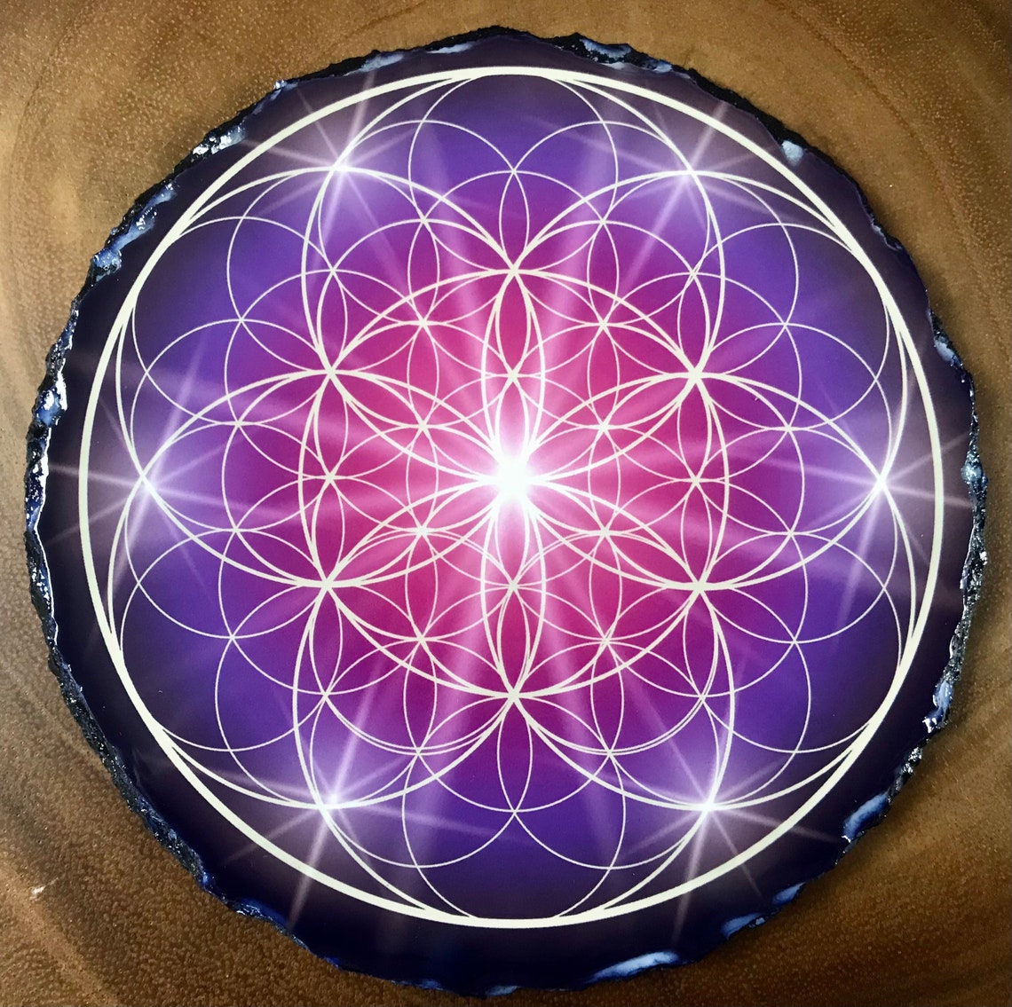 Combined Flower of Life and Seed of Life - Crystal Grid - Sacred ...