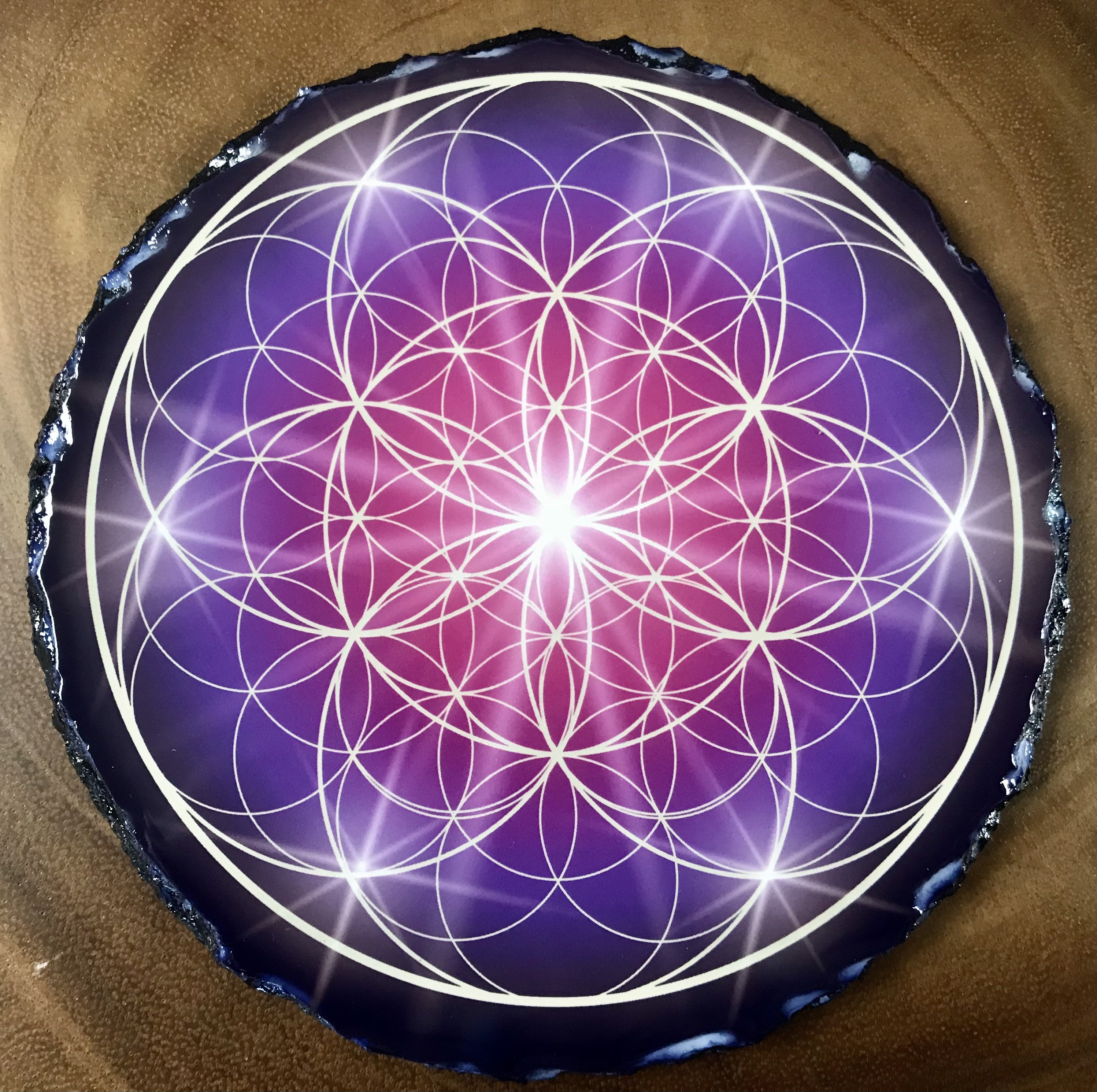 Combined Flower of Life and Seed of Life - Crystal Grid - Sacred ...