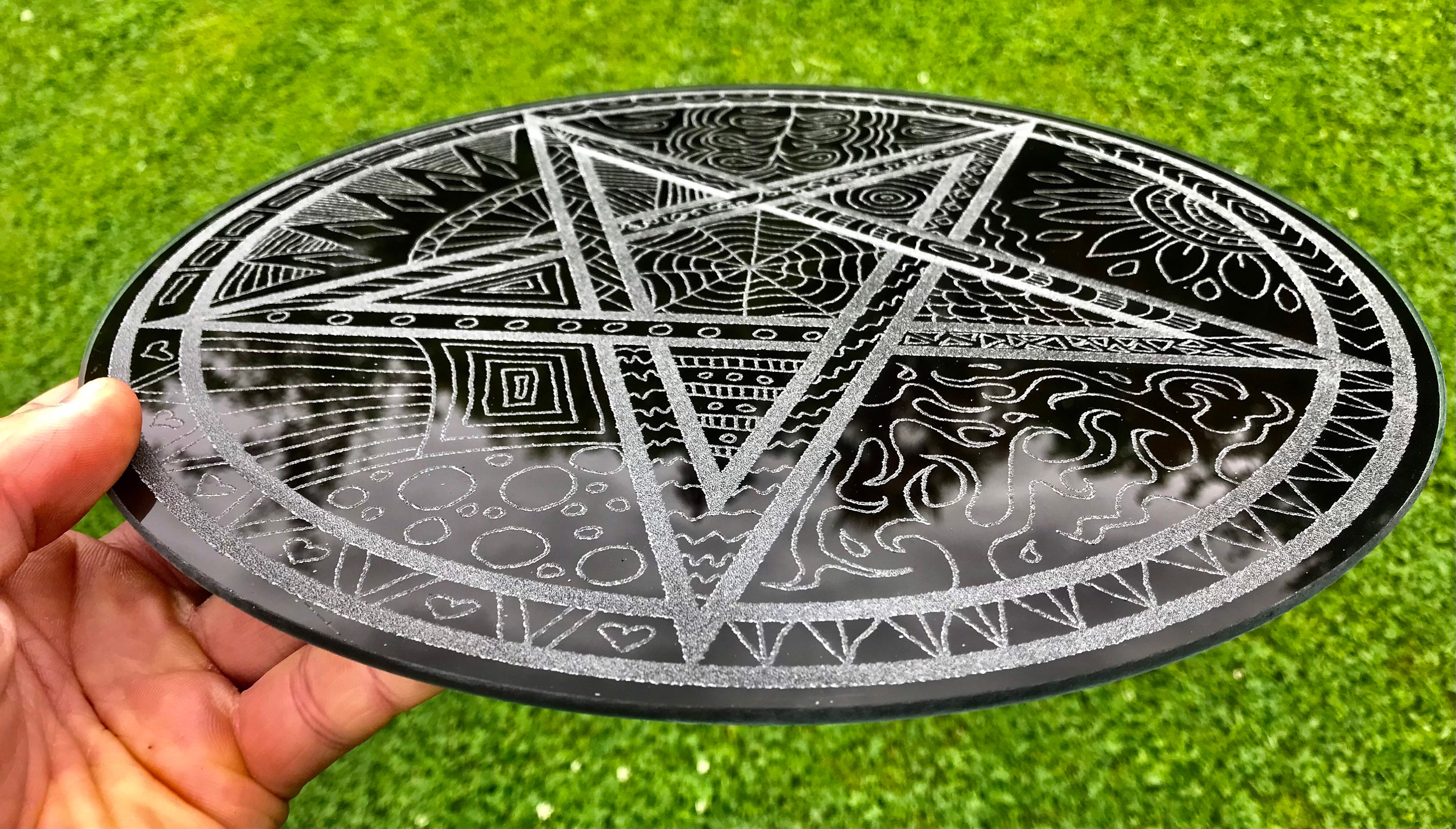 Altar Tile, Pentagram , Witchcraft Altar, Pagan Altar, Pentacle Tile ...