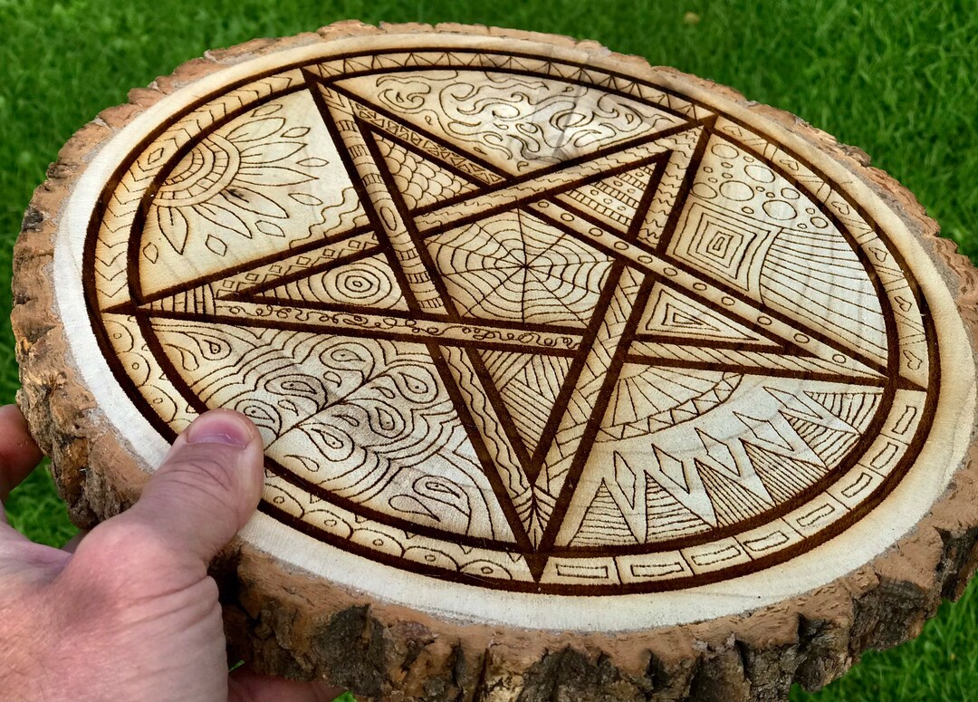 Altar Tile, Pentagram , Witchcraft Altar, Pagan Altar, Pentacle Wiccan ...