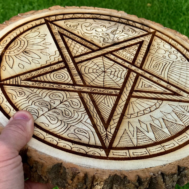 Wiccan Pentacle - Etsy
