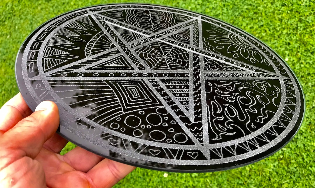 Altar Tile, Pentagram , Witchcraft Altar, Pagan Altar, Pentacle Tile ...