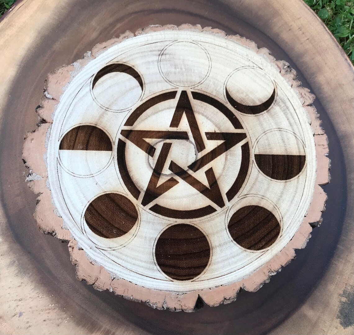 Altar Tile Pentagram Witchcraft Altar Pagan Altar - Etsy