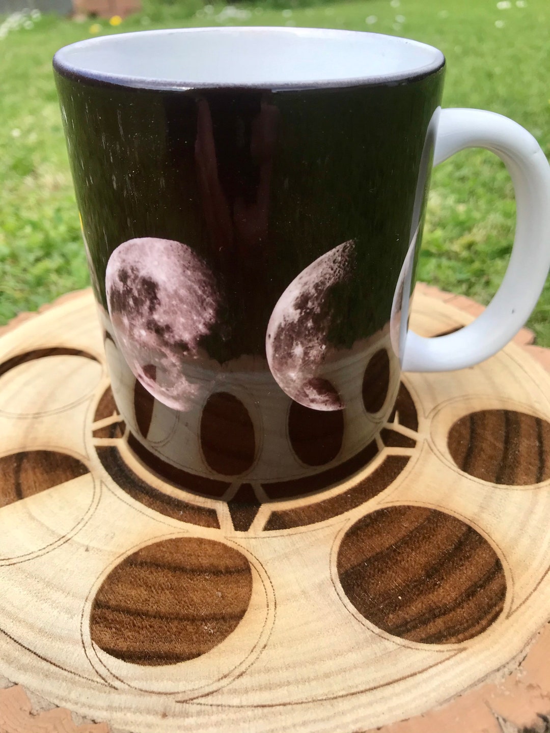 Moon Phase Mug, Luna Cycle Design, Wiccan Coffee Cup - Etsy