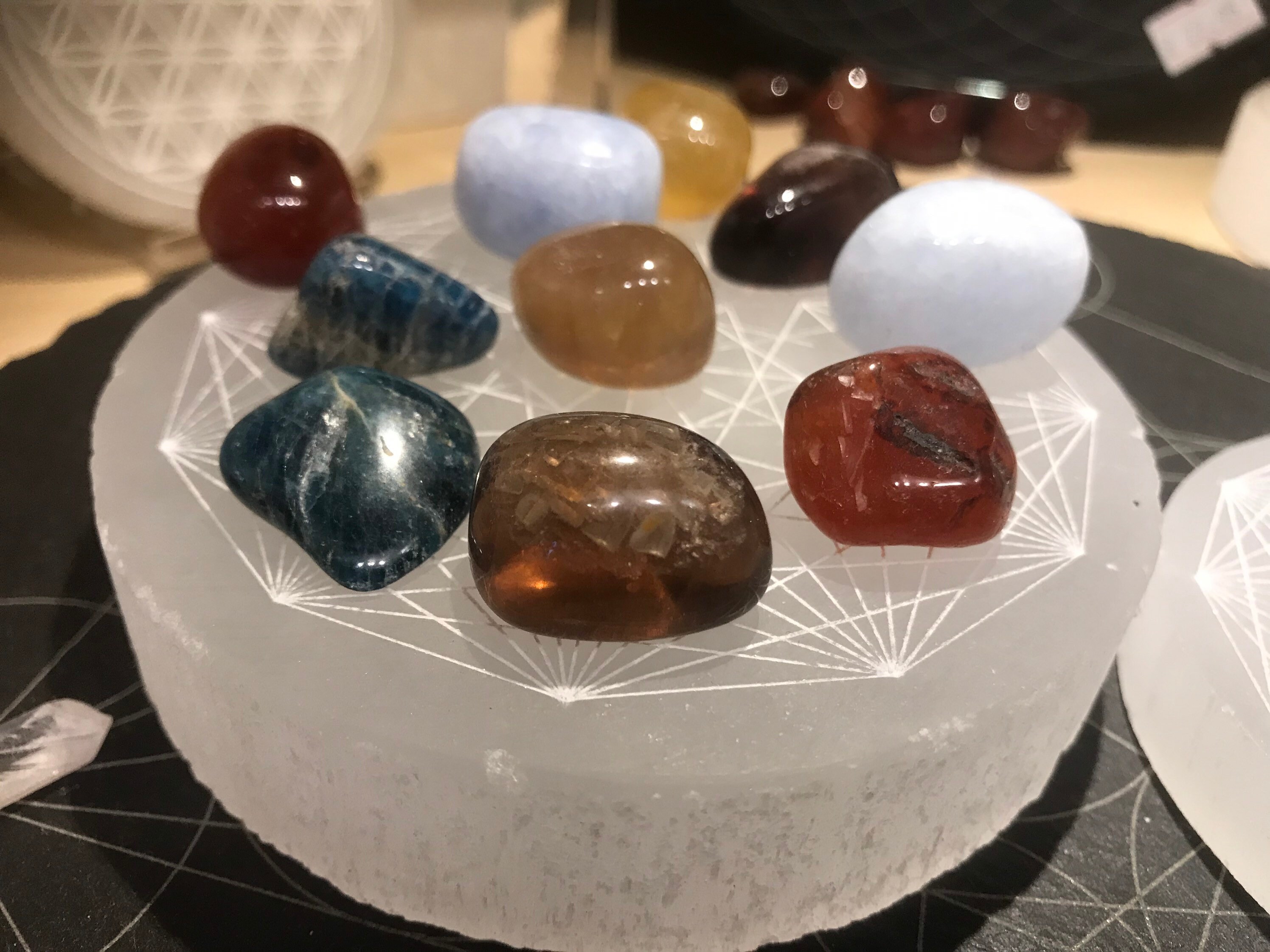 Tesseract Crystal Grid Charging Plate Sacred Geometry | Etsy