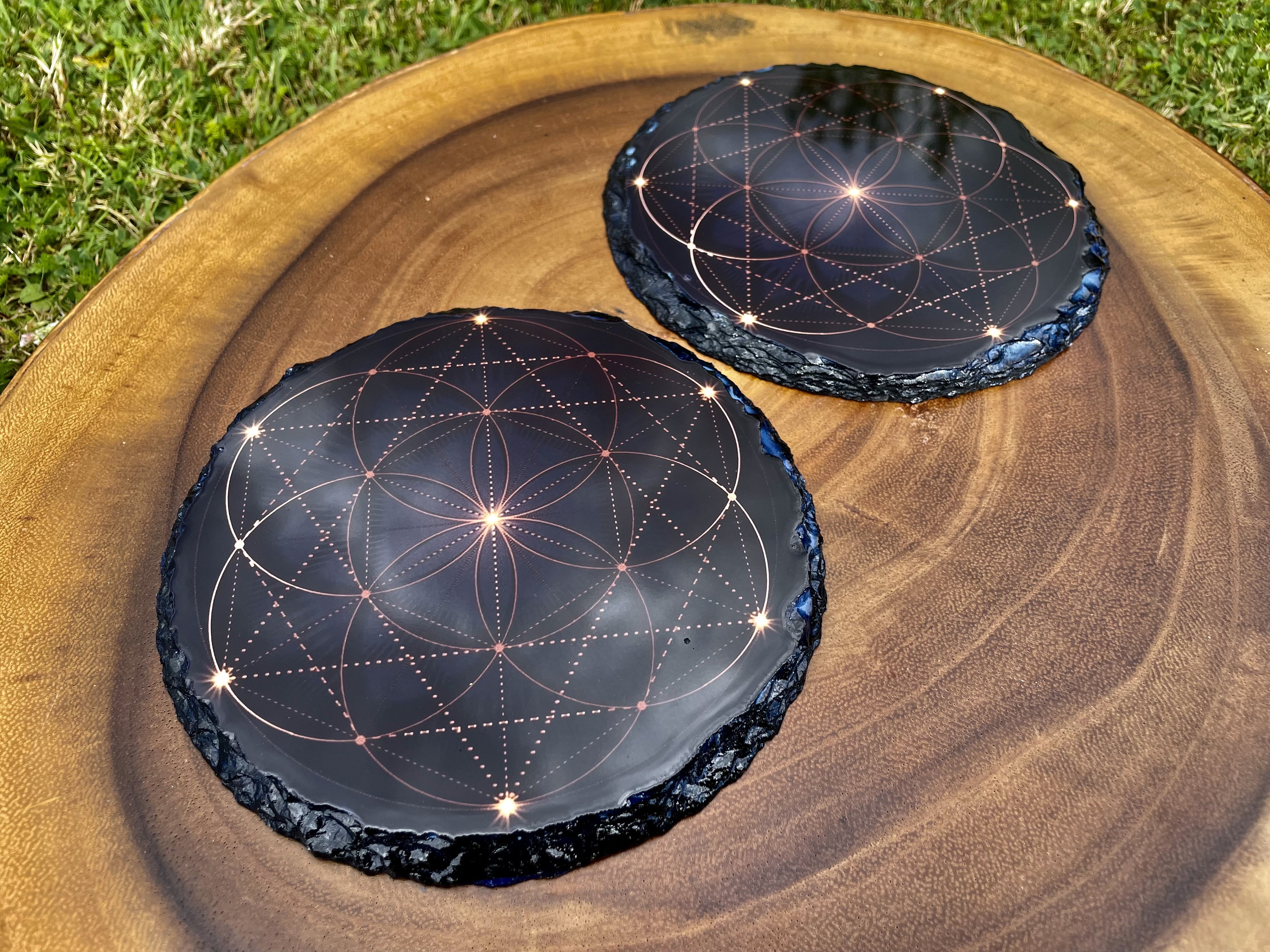 Combined Flower of Life and Seed of Life - Crystal Grid - Sacred ...