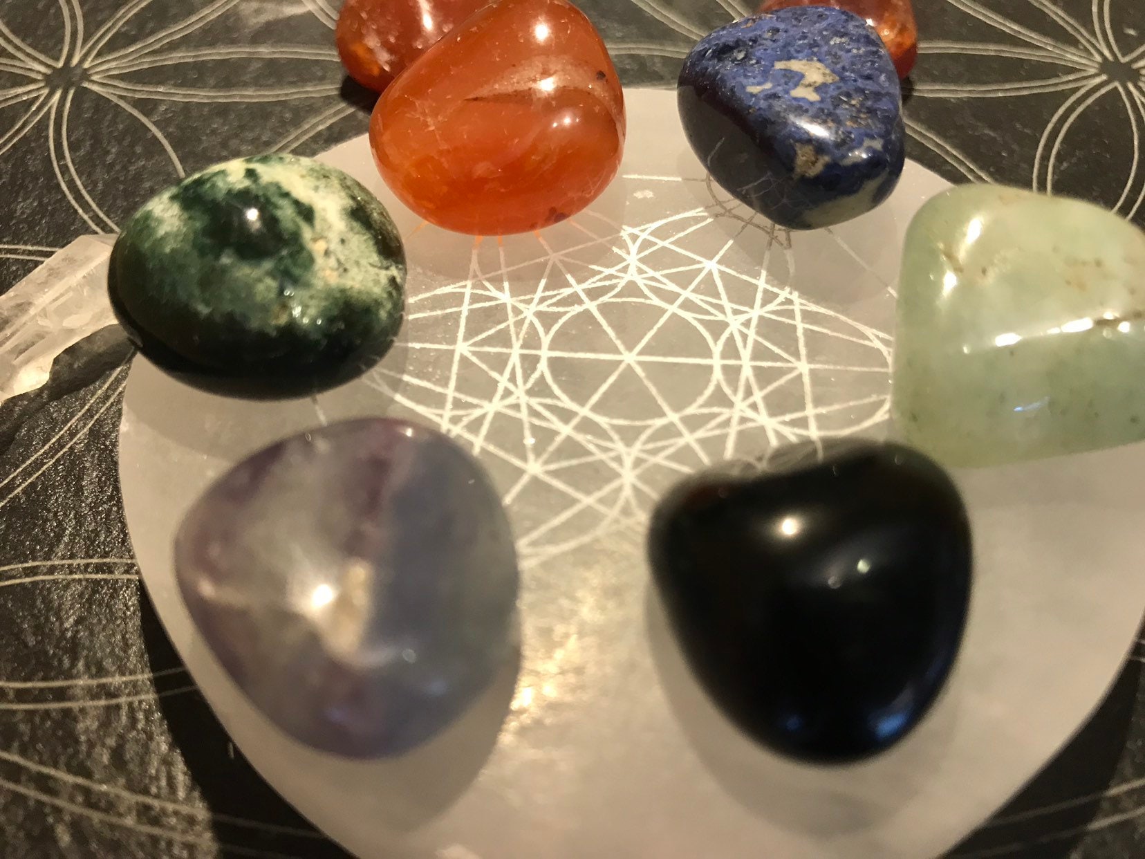 Pure Selenite Metatron Cube Charging Plate Sacred Geometry - Etsy UK