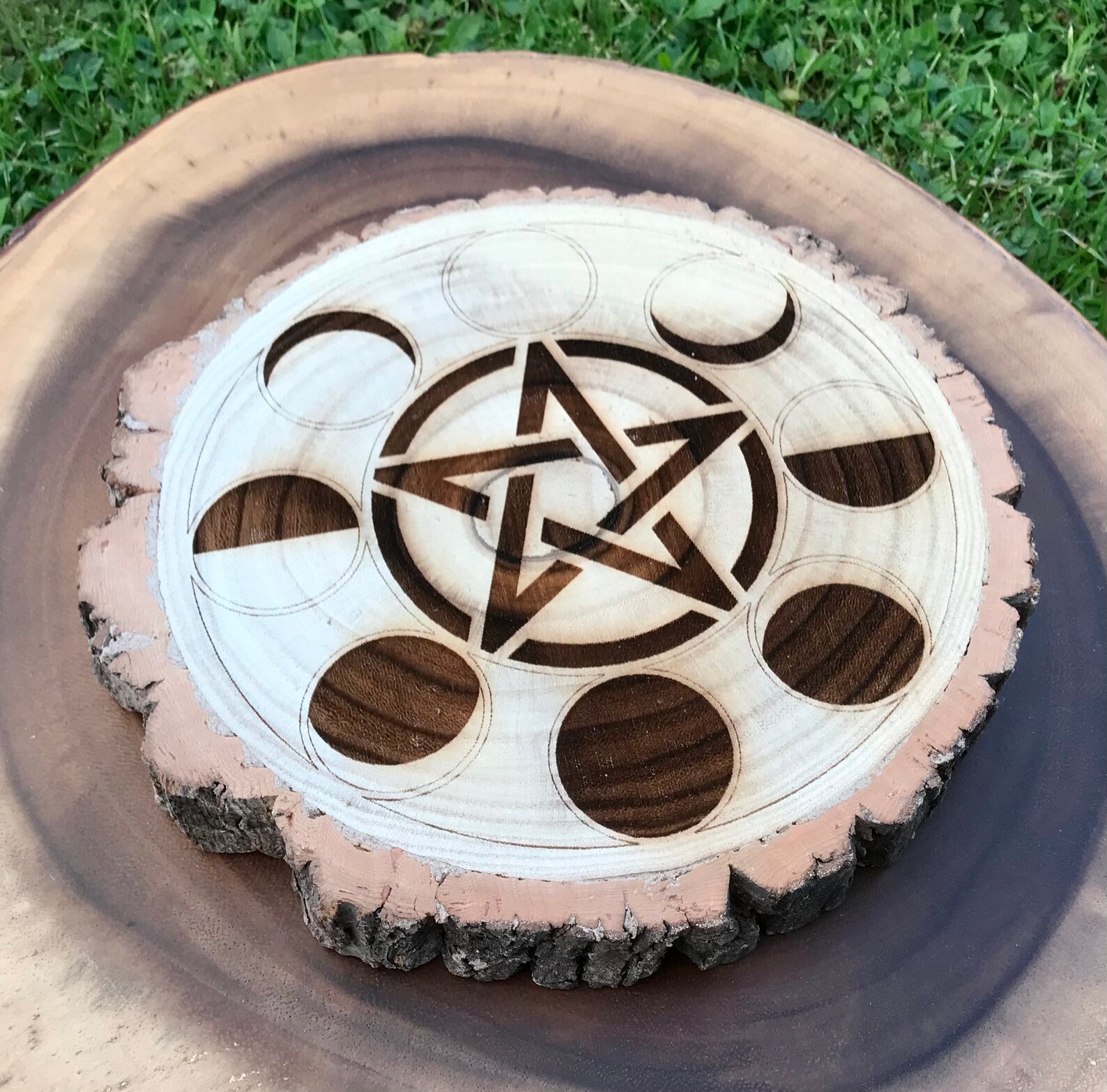 Altar Tile Pentagram Witchcraft Altar Pagan Altar - Etsy