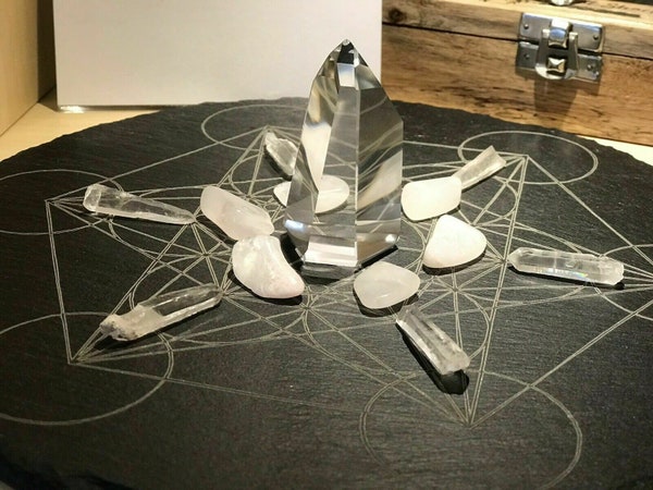 Dragon Crystal Grid Altar Decoration - Etsy