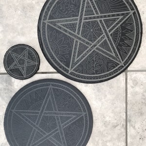 Altar Tile, Pentagram , Witchcraft Altar, Pagan Altar, Pentacle Tile ...