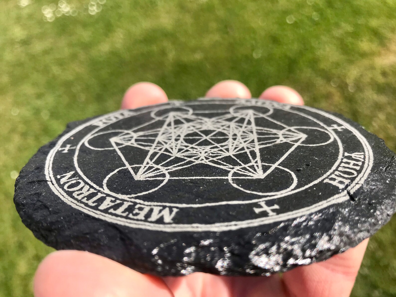 Archangel Metatron Sigil Engraved Onto Natural Slate - Etsy