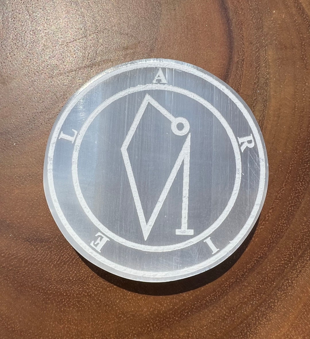 Archangel Sigil Uriel (ariel) Engraved Onto Selenite - Etsy