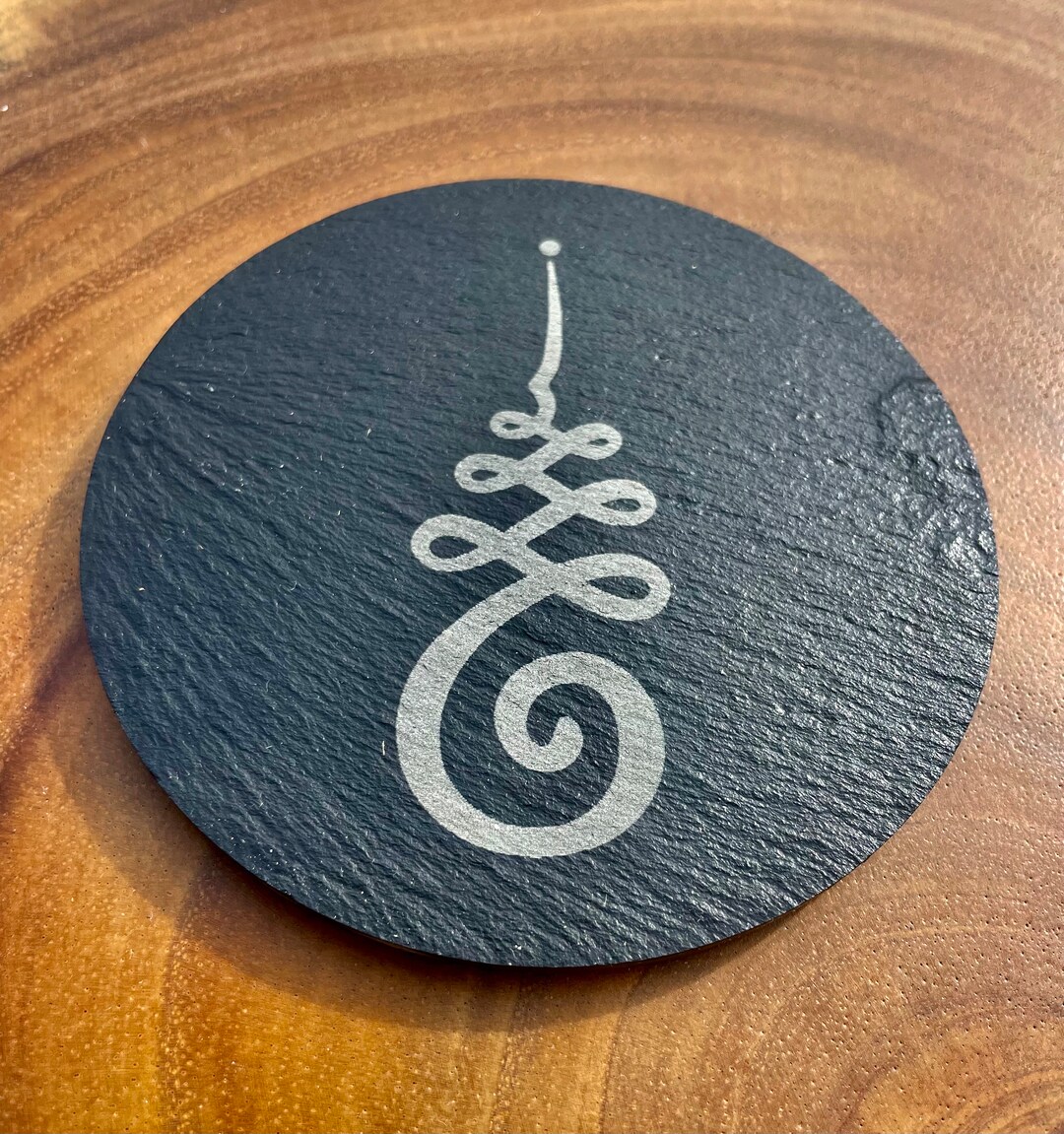 Unalome Symbol Engraved Onto Natural Slate, Wall Art, Coaster, Altar - Etsy