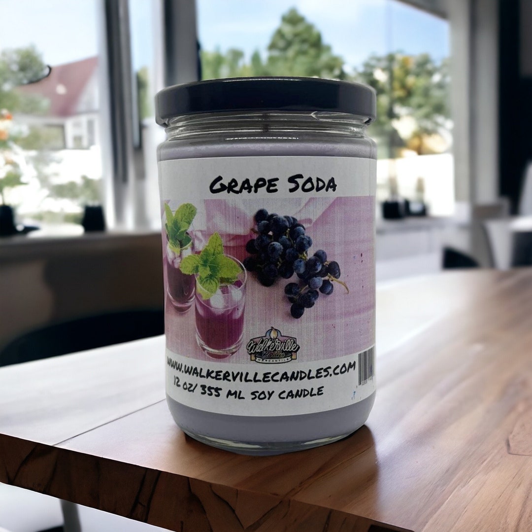 Grape Soda 100% Coconut Soy Candle, Handmade, Spring/ Summer/ Fall ...