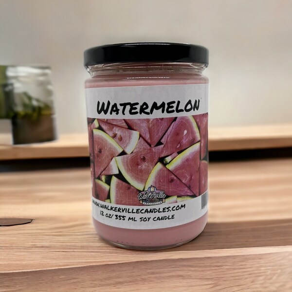 Watermelon Candle - Etsy