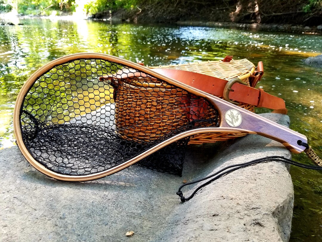 Handcrafted Offset Trout Net: Iowa Artisan Fishing Lanyard - Etsy