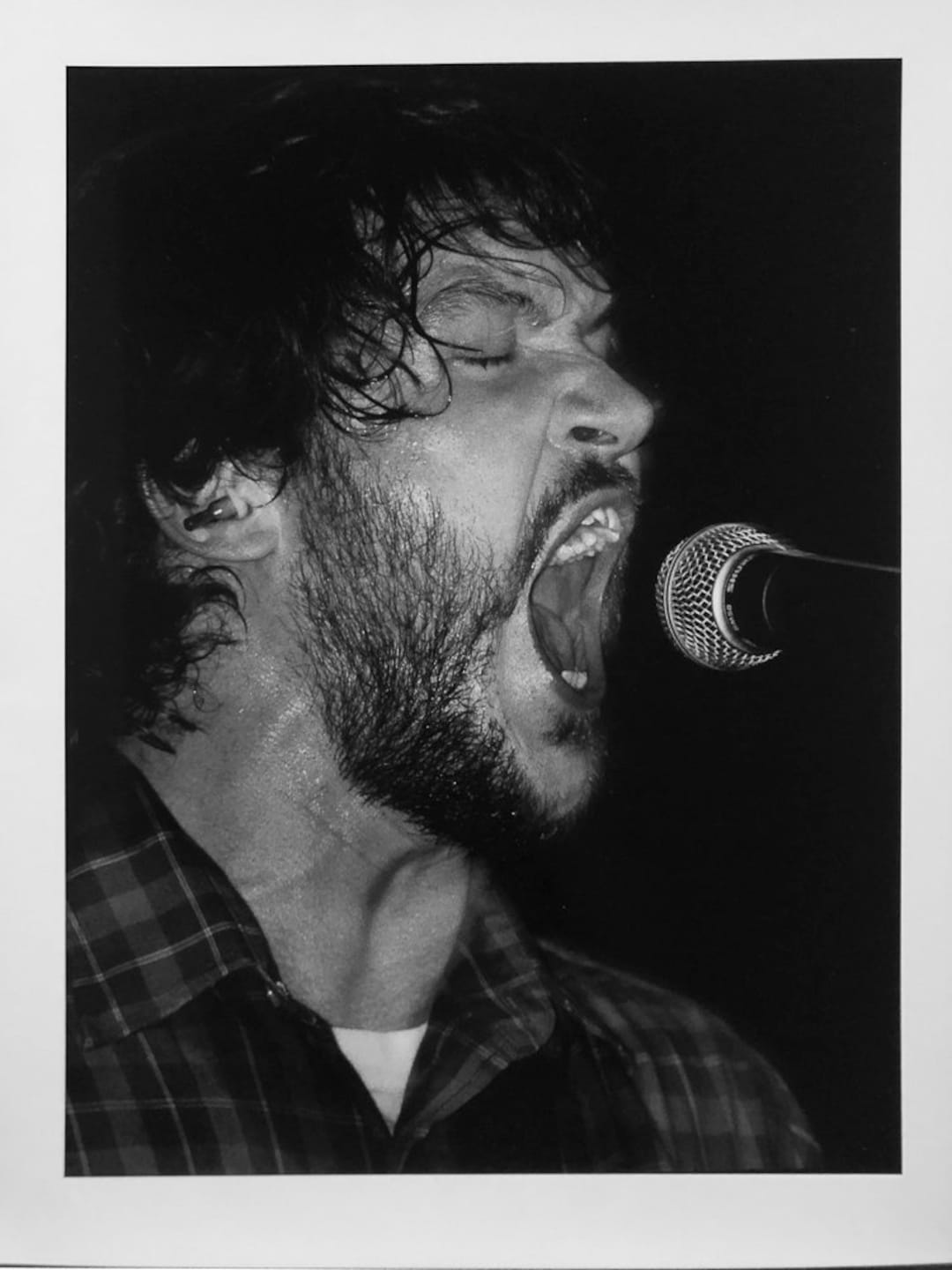 CURSIVE Tim Kasher 11x14 35mm Dark Room Print Detroit, MI 2002. Live ...