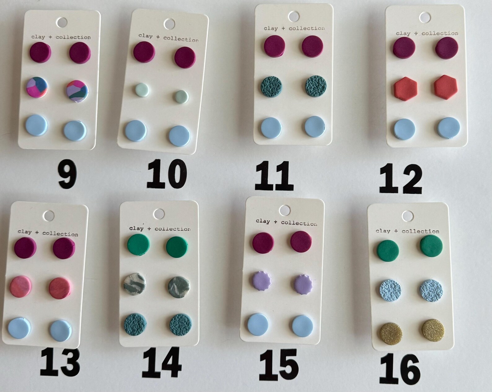 CLEARANCE STUD PACKS Lightweight Hypoallergenic Handmade Statement ...