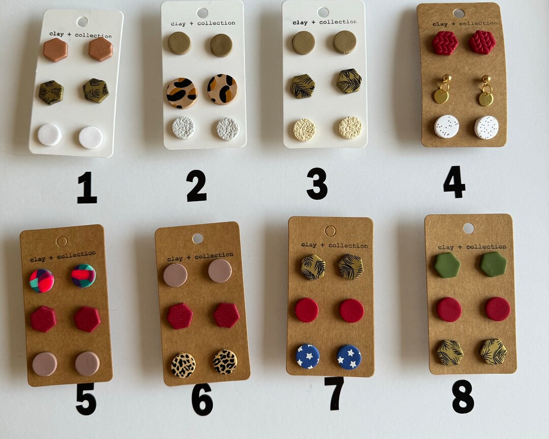 CLEARANCE STUD PACKS Lightweight Hypoallergenic Handmade Statement ...