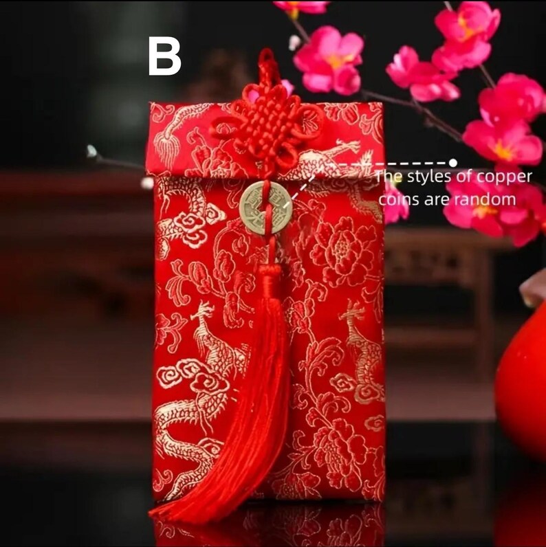 Embroiled Red Envelopes Chinese Style Lucky Money Pockets for New Year ...