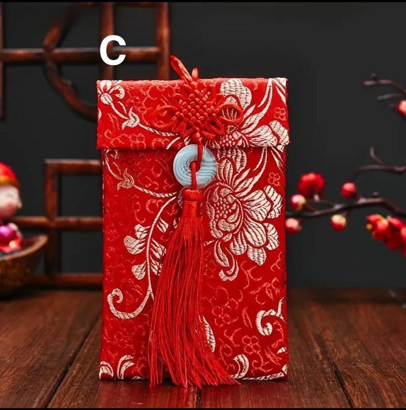 Embroiled Red Envelopes Chinese Style Lucky Money Pockets for New Year ...