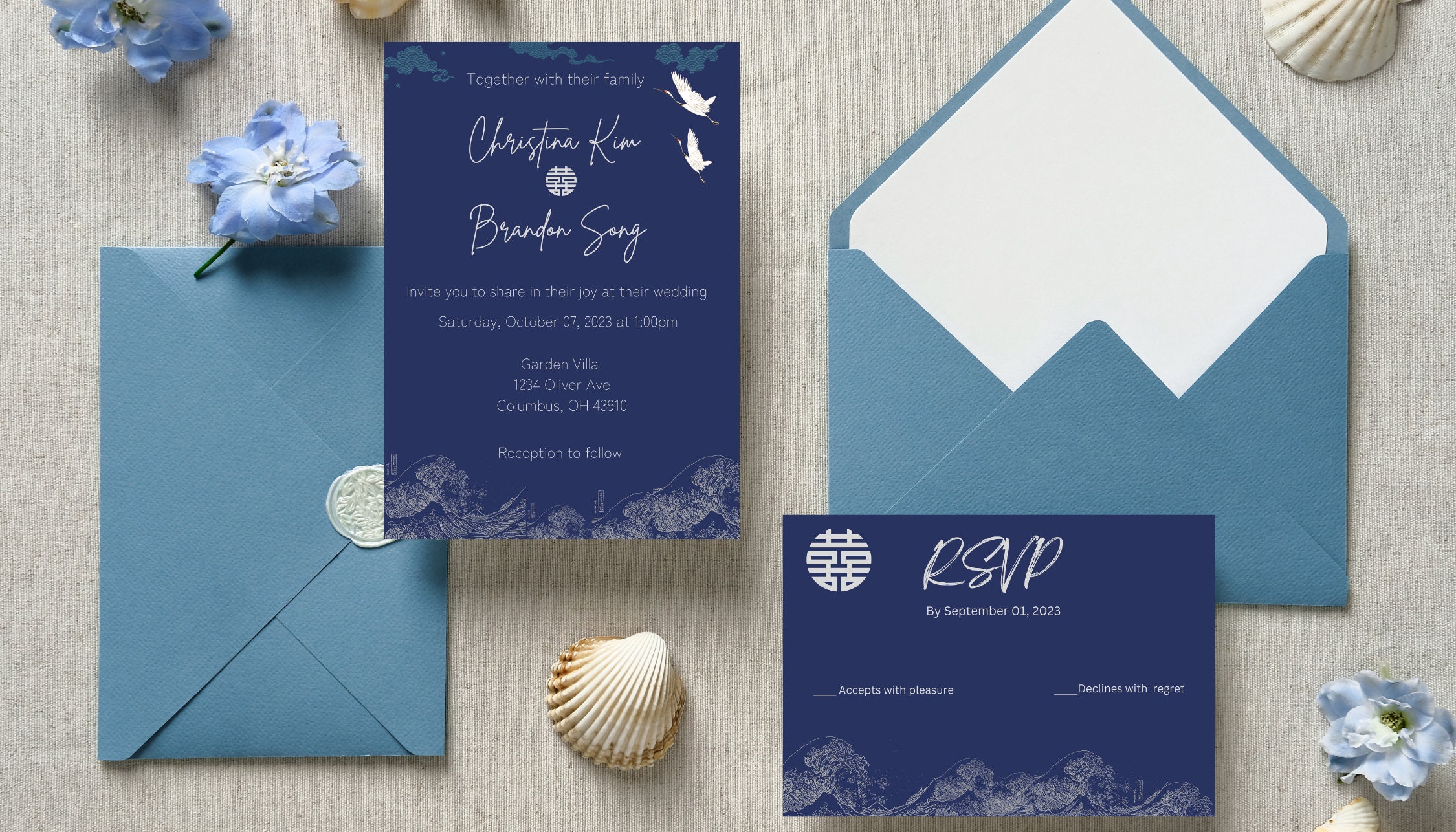Wedding Invitation Card Template DIY Printable - Etsy
