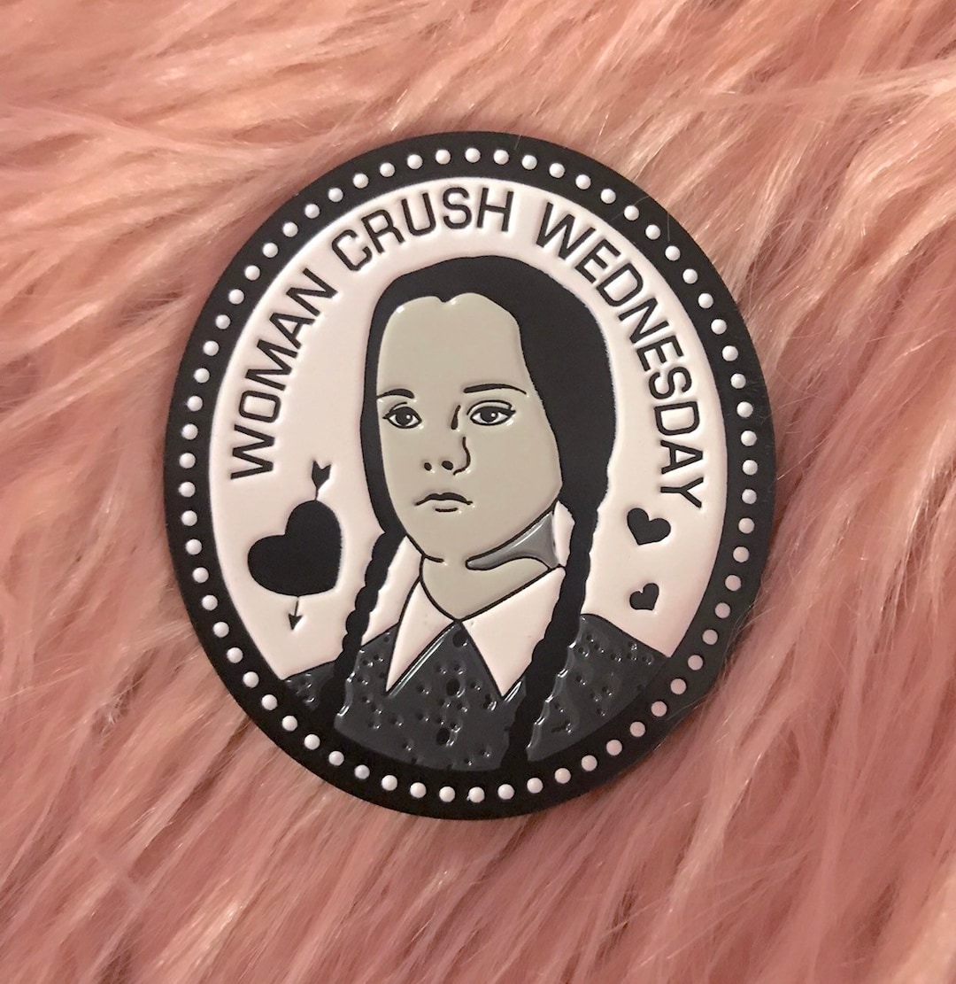 Giant Wednesday Addams WCW Woman Crush 2 in Enamel Pin - Etsy