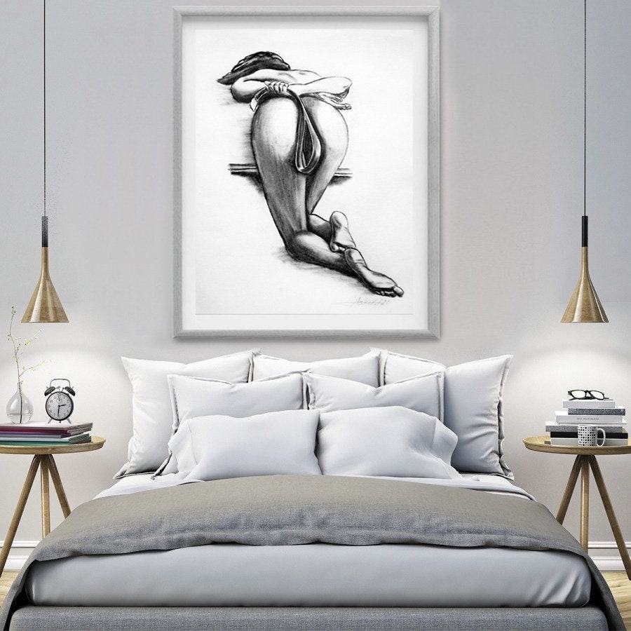 Bad Girls Get Spanked Spanking Bdsm Art Erotic Art Etsy