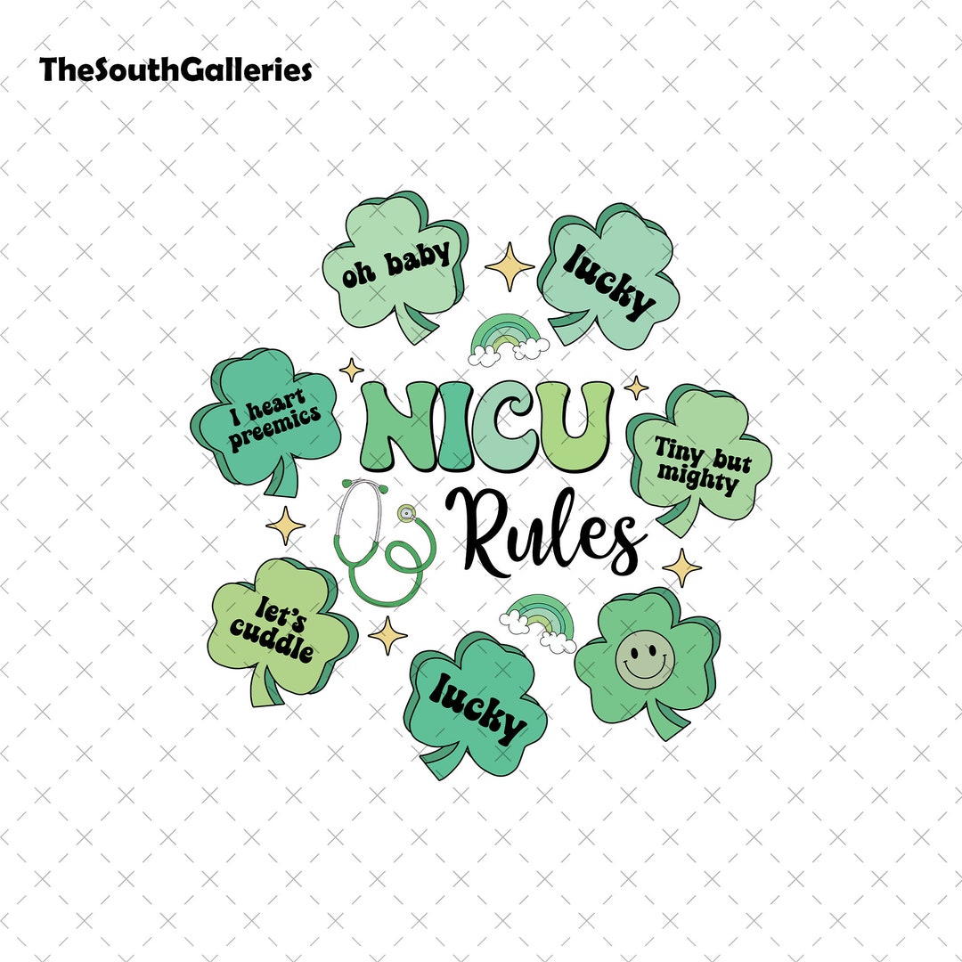 NICU Rules Lucky Charms St. Patrick's Day Png, L&D Nurse St Paddy's Day ...