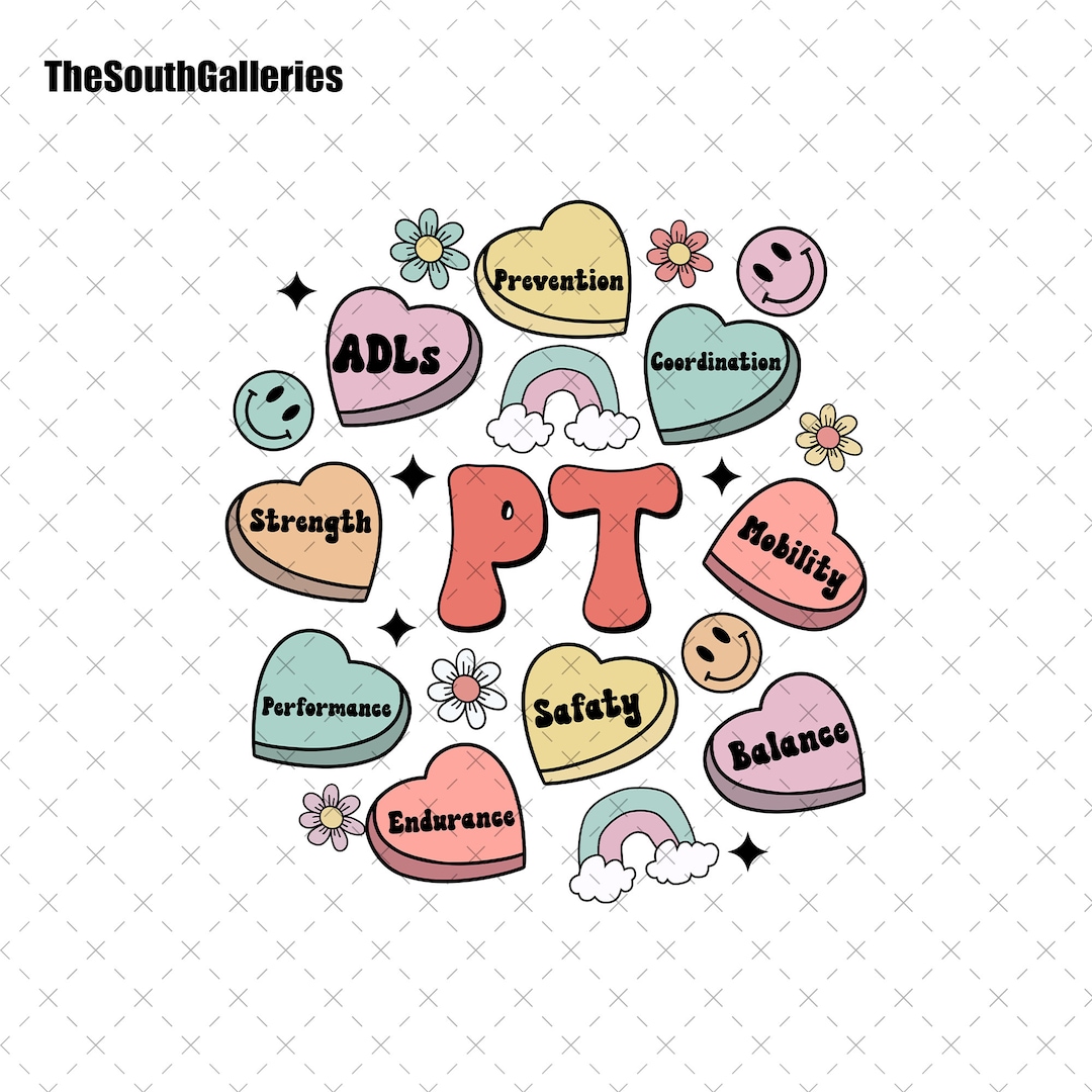 PT Valentine's Day PNG, PT Valentine Png, Physical Therapy Png ...