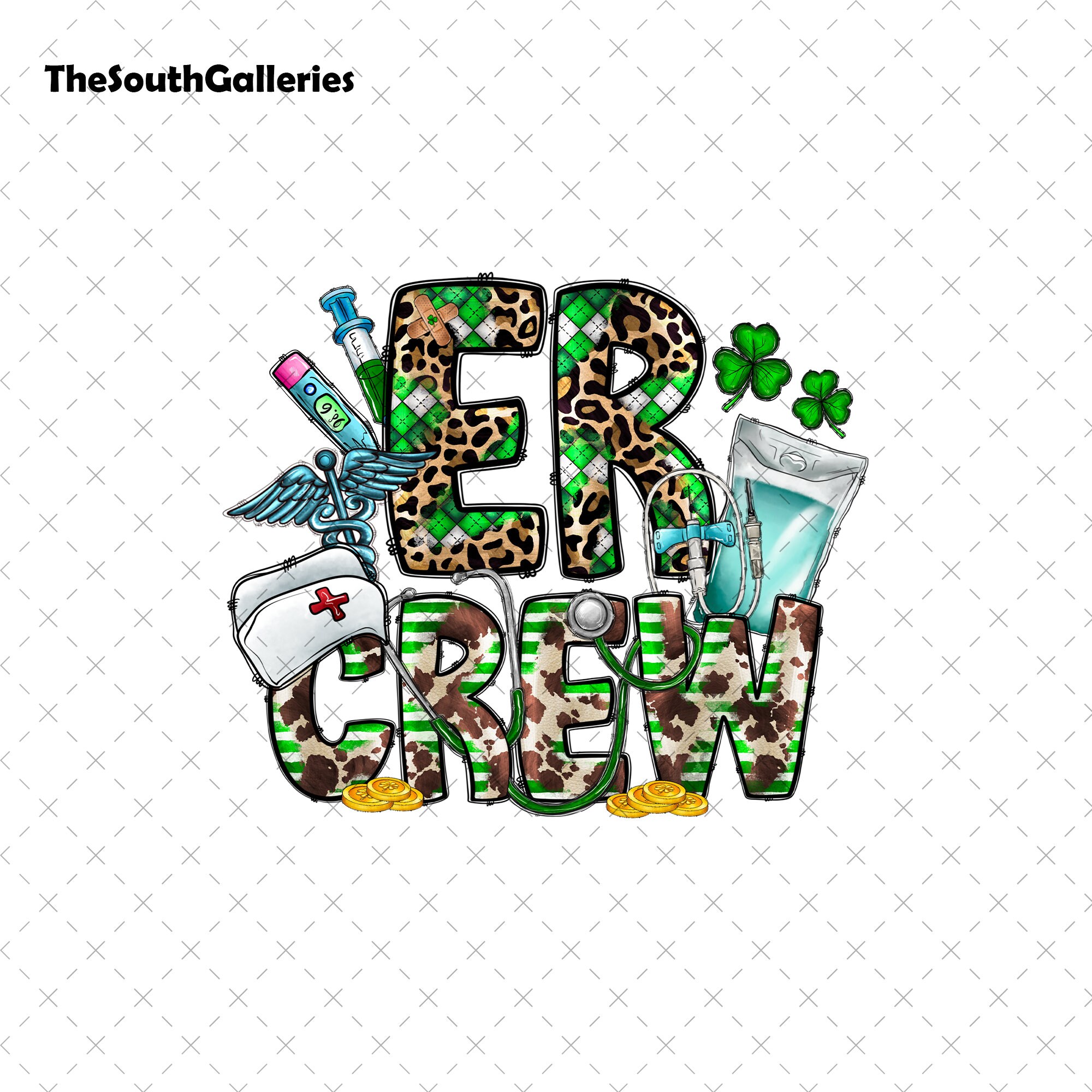 Er Crew St Patricks Day Png, Emergency Room St. Patrick's Day, ER ...