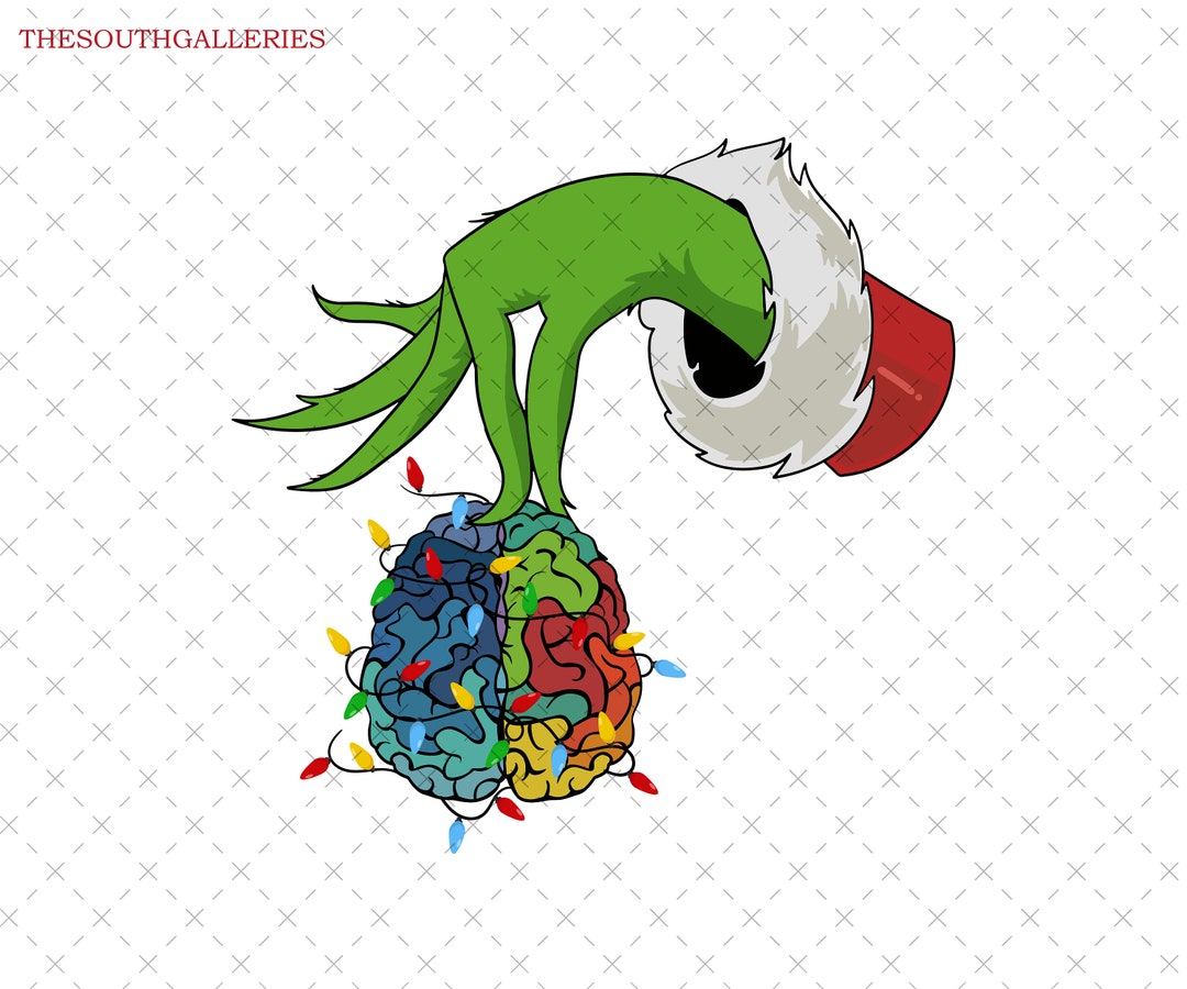Grinchmas Nurse Christmas Png Brain Nurse Grinch Christmas - Etsy