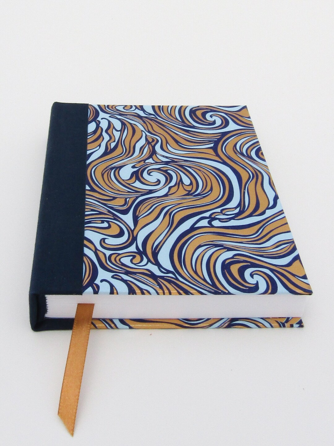 Handbound Journal Small Water Themed Journal With Gold - Etsy