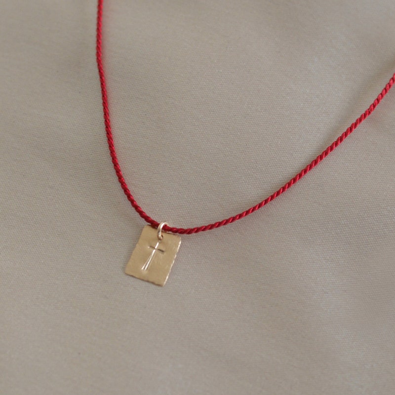 Red String Necklace - Etsy