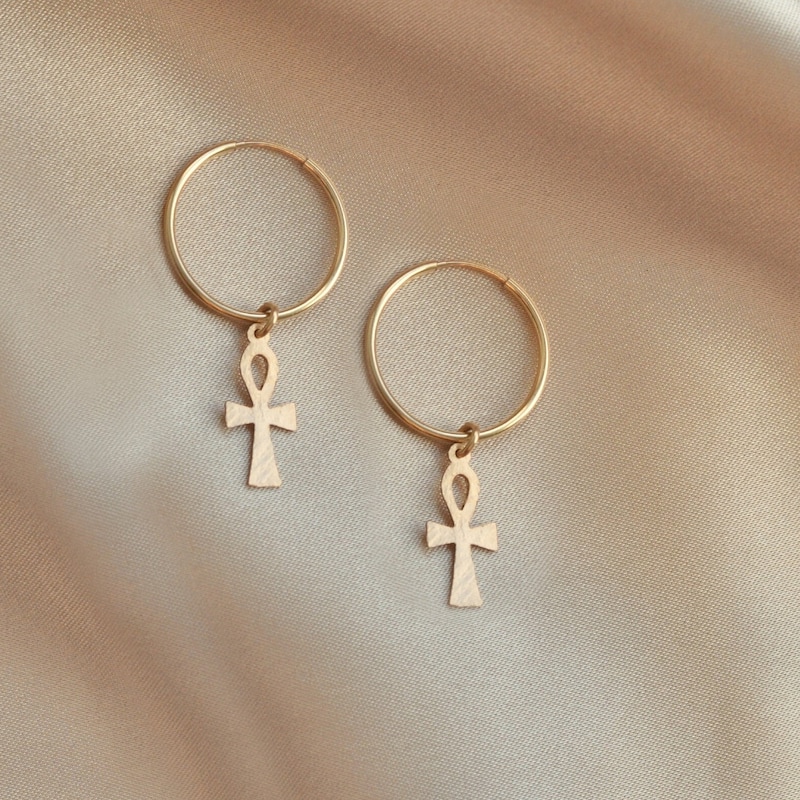 Ankh Earrings - Etsy