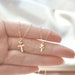 Cross + Heart Necklace. 14kt Gold Filled Cross Jewelry. Two Sizes ...