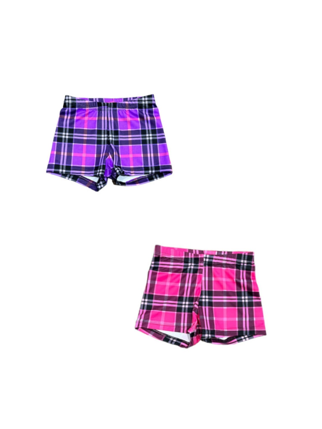 Plaid Dance Shorts - Cute Dancewear - Etsy