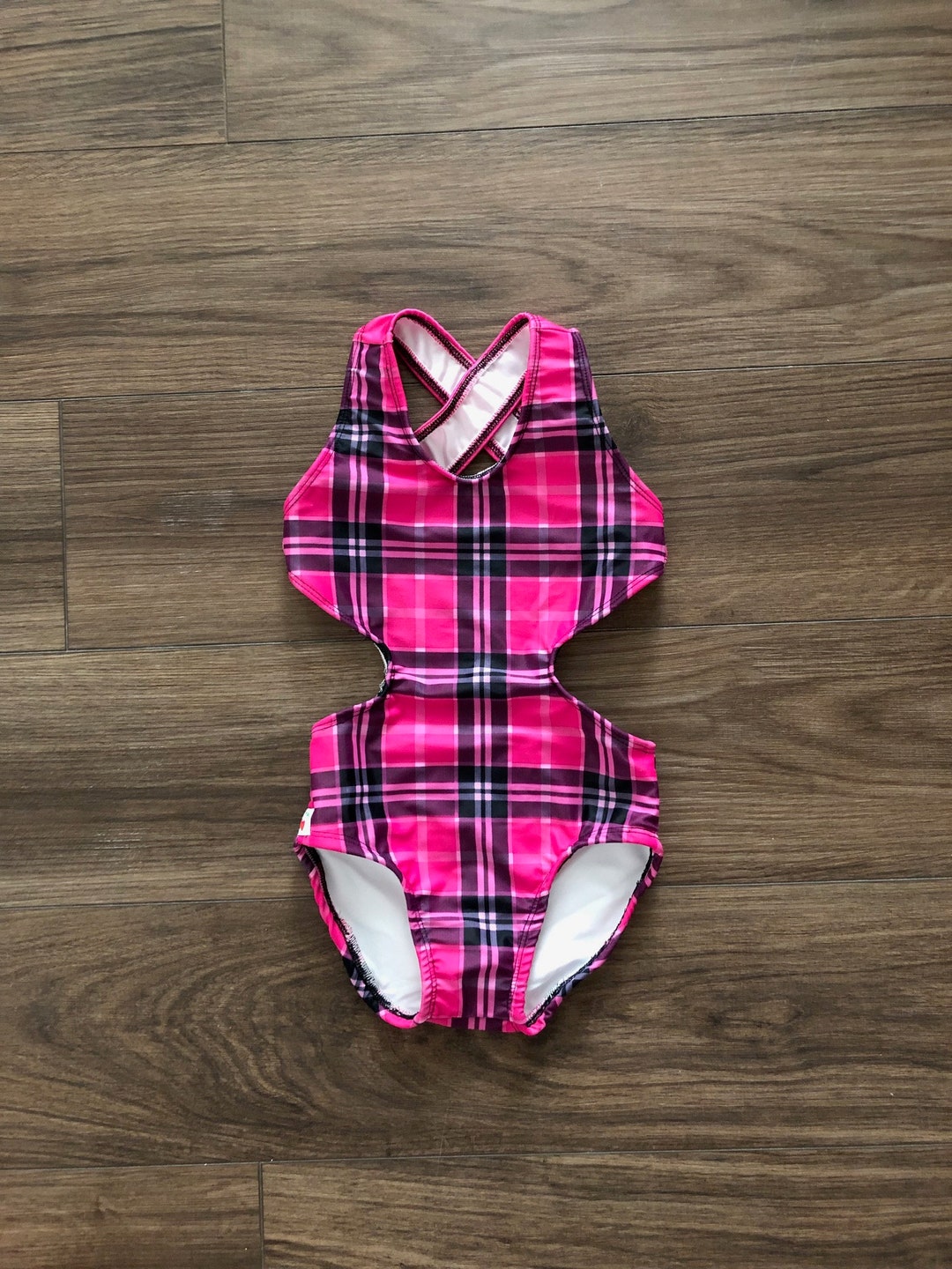 Pink Plaid Cutout Leotard - Handmade Dancewear - Etsy