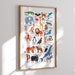 Animal Alphabet Poster, Nursery ABC Wall Art, A-Z Animals Watercolor ...